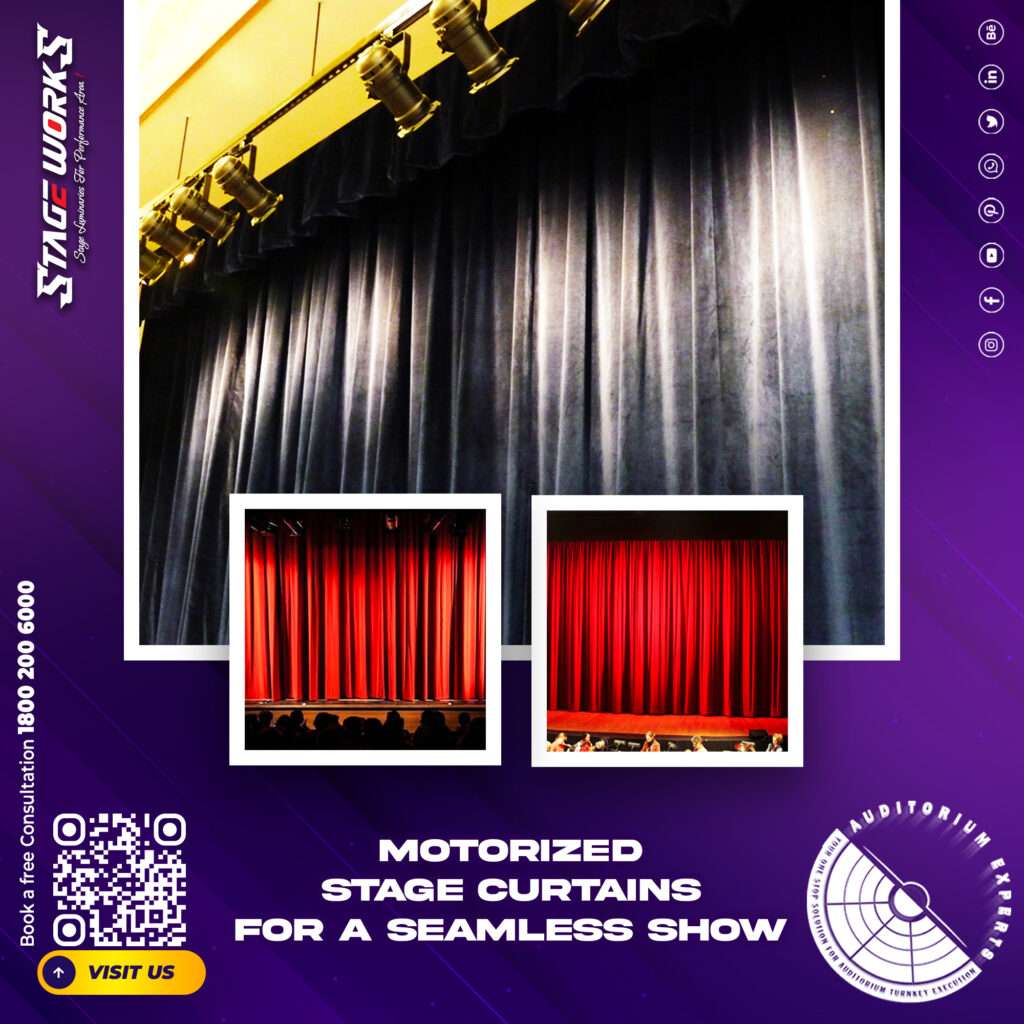Motorized Stage Curtian - Stage Works