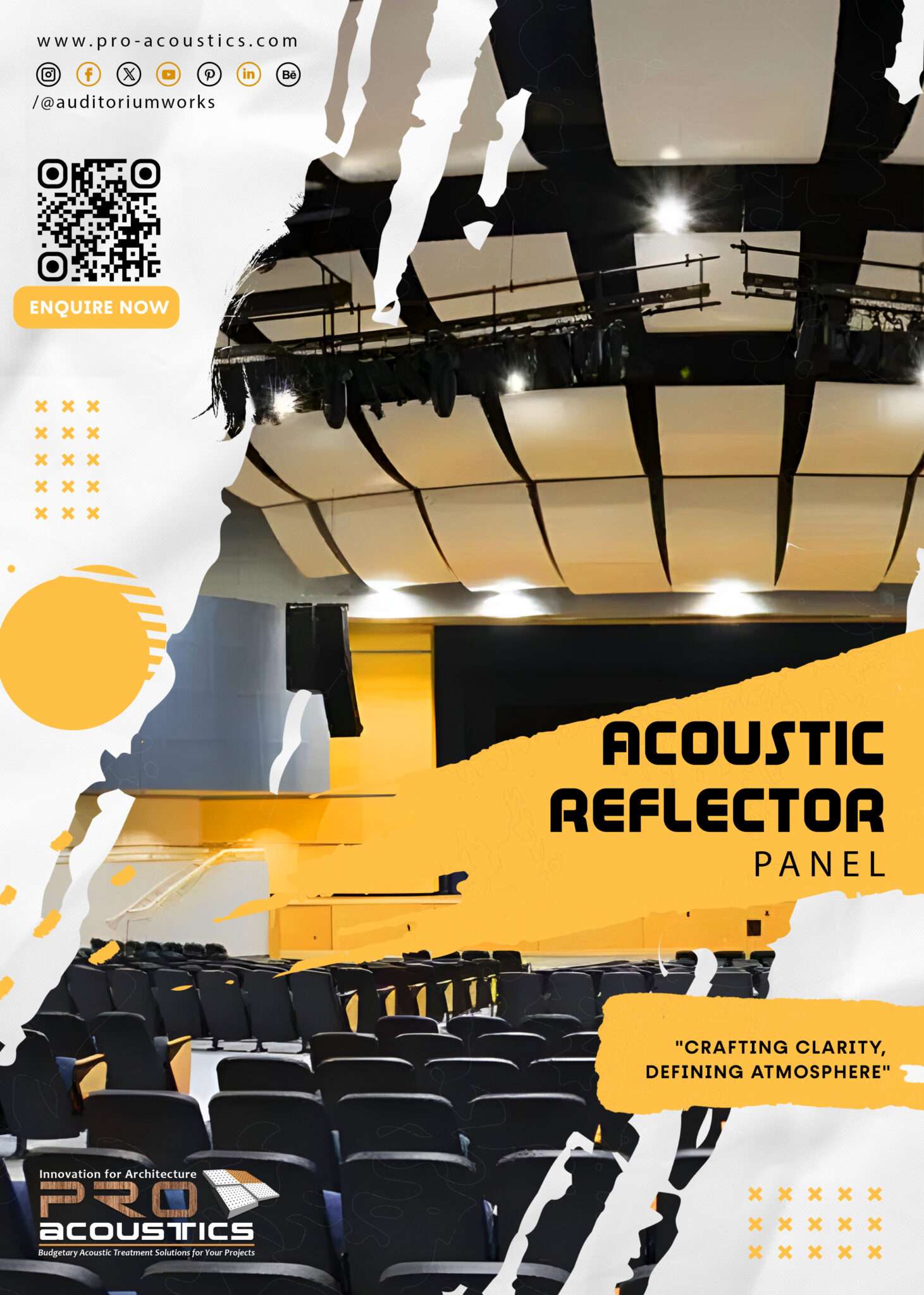 Sound Reflective Curved Panel - Stage Works