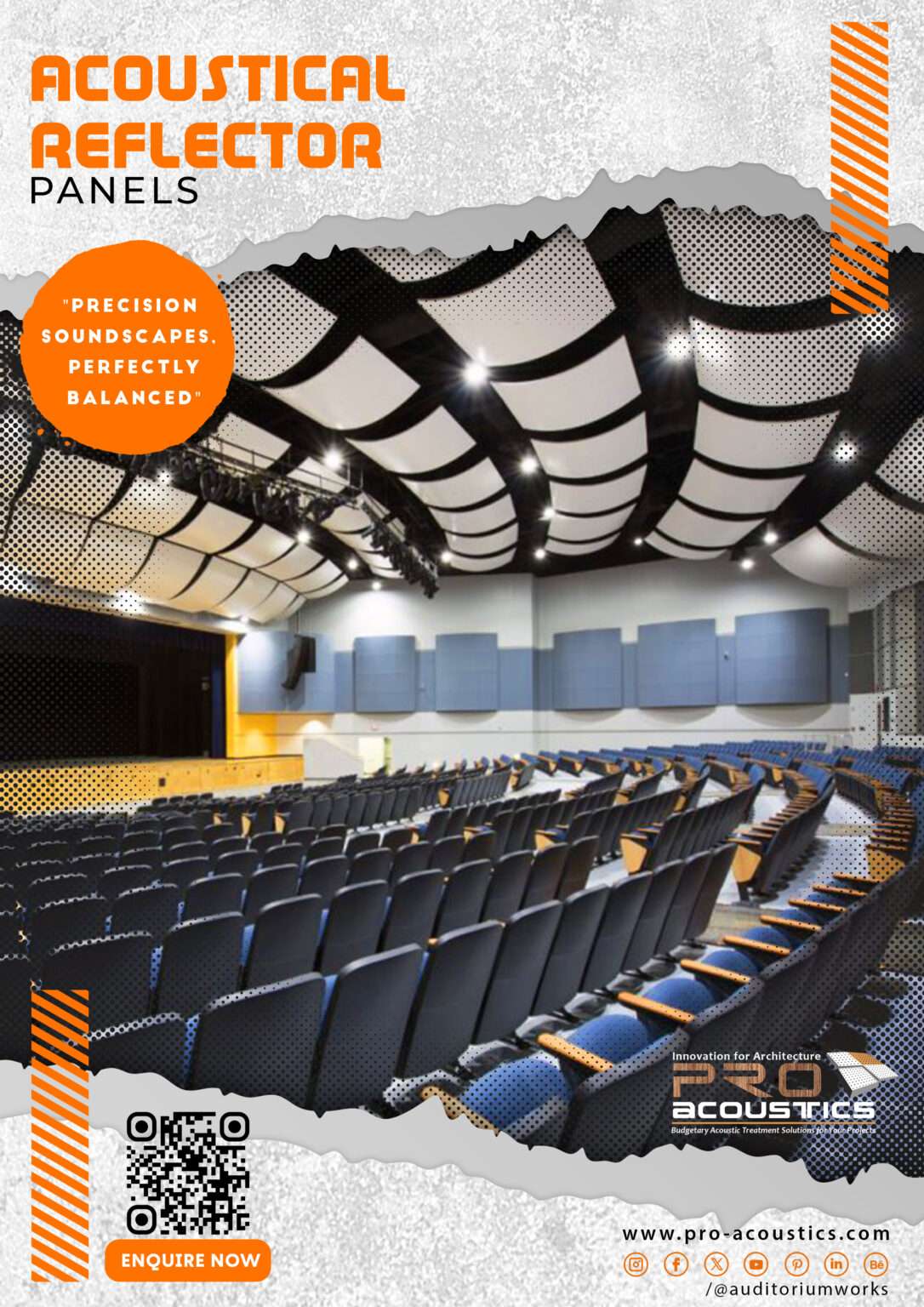 Sound Reflective Curved Panel - Stage Works