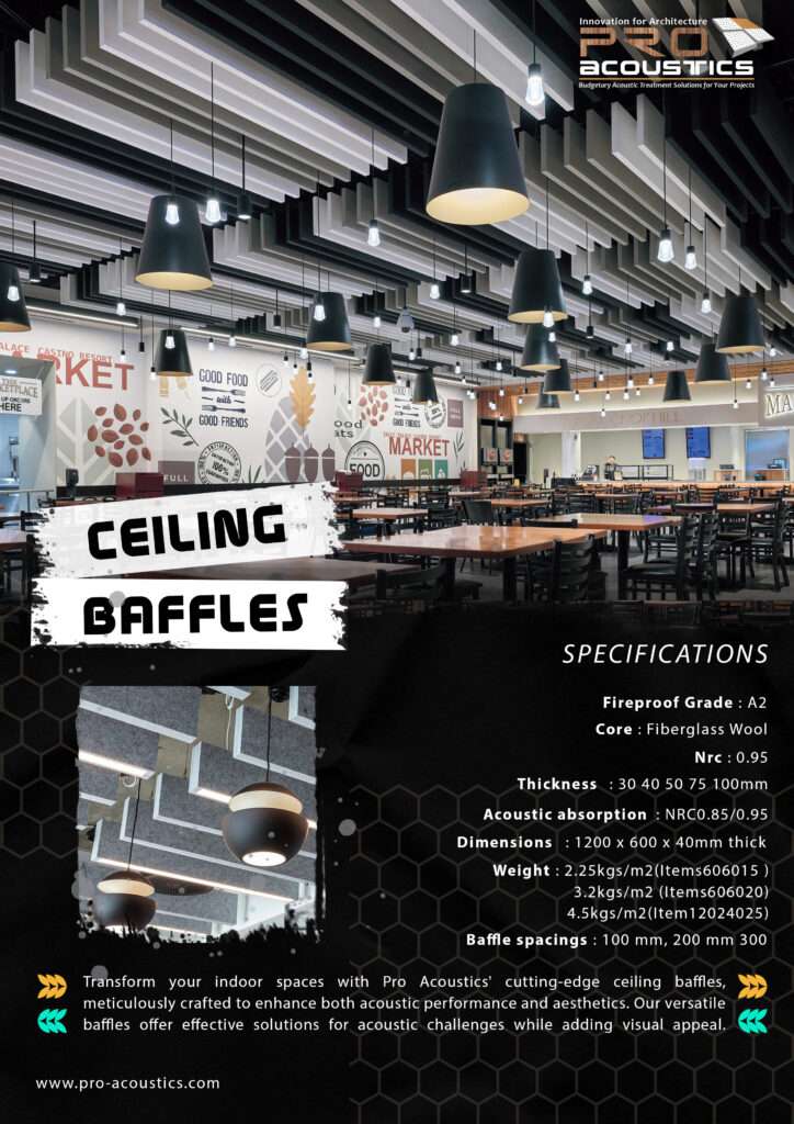 Suspended Acoustic Hanging Baffle - Stage Works