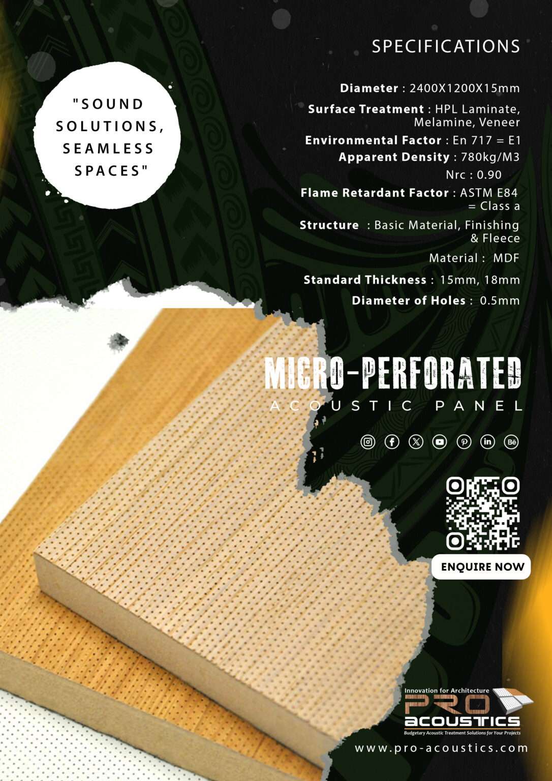 Micro Perforated Acoustic Panel - Stage Works
