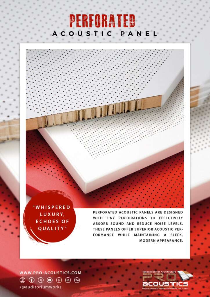 Wooden Perforated Acoustic Panel - Stage Works