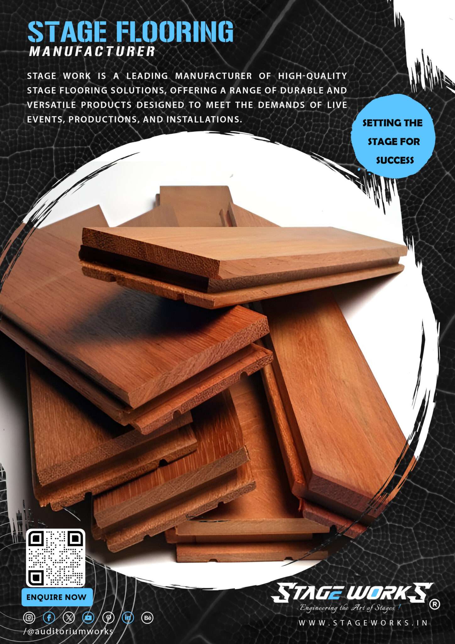 Teak Wood Stage Flooring - Stage Works