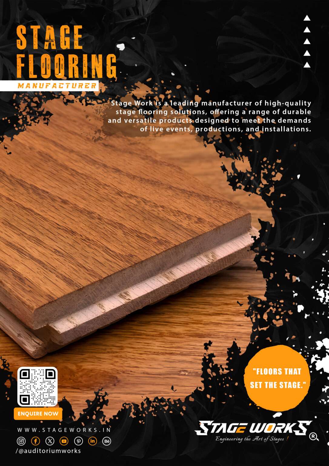 Teak Wood Stage Flooring - Stage Works