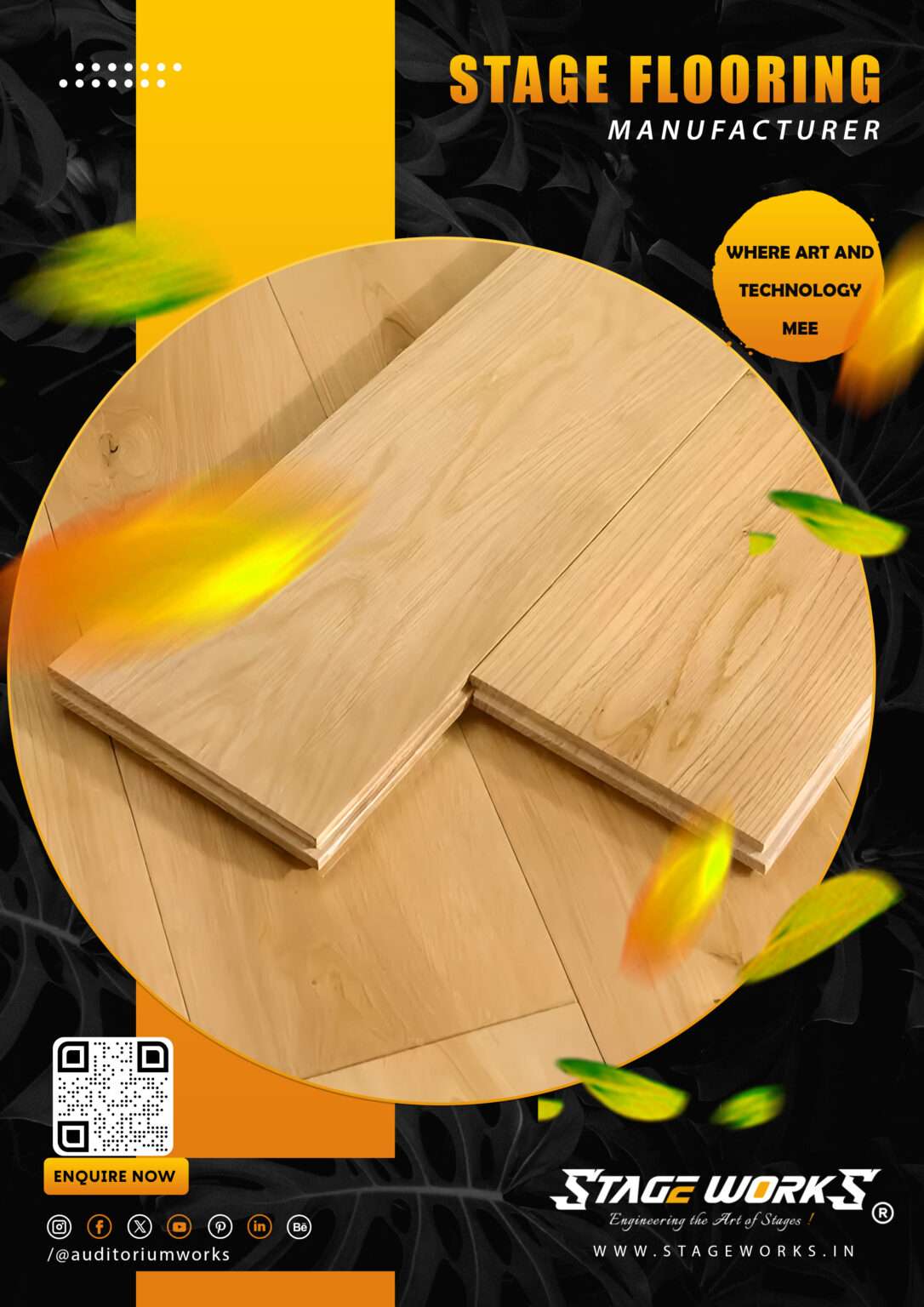 Teak Wood Stage Flooring - Stage Works