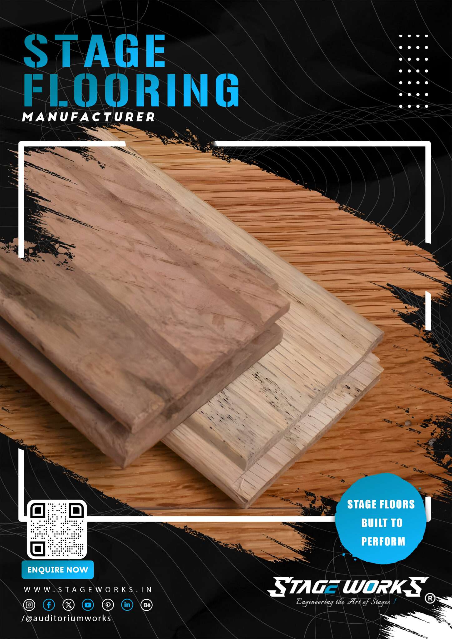 Teak Wood Stage Flooring - Stage Works