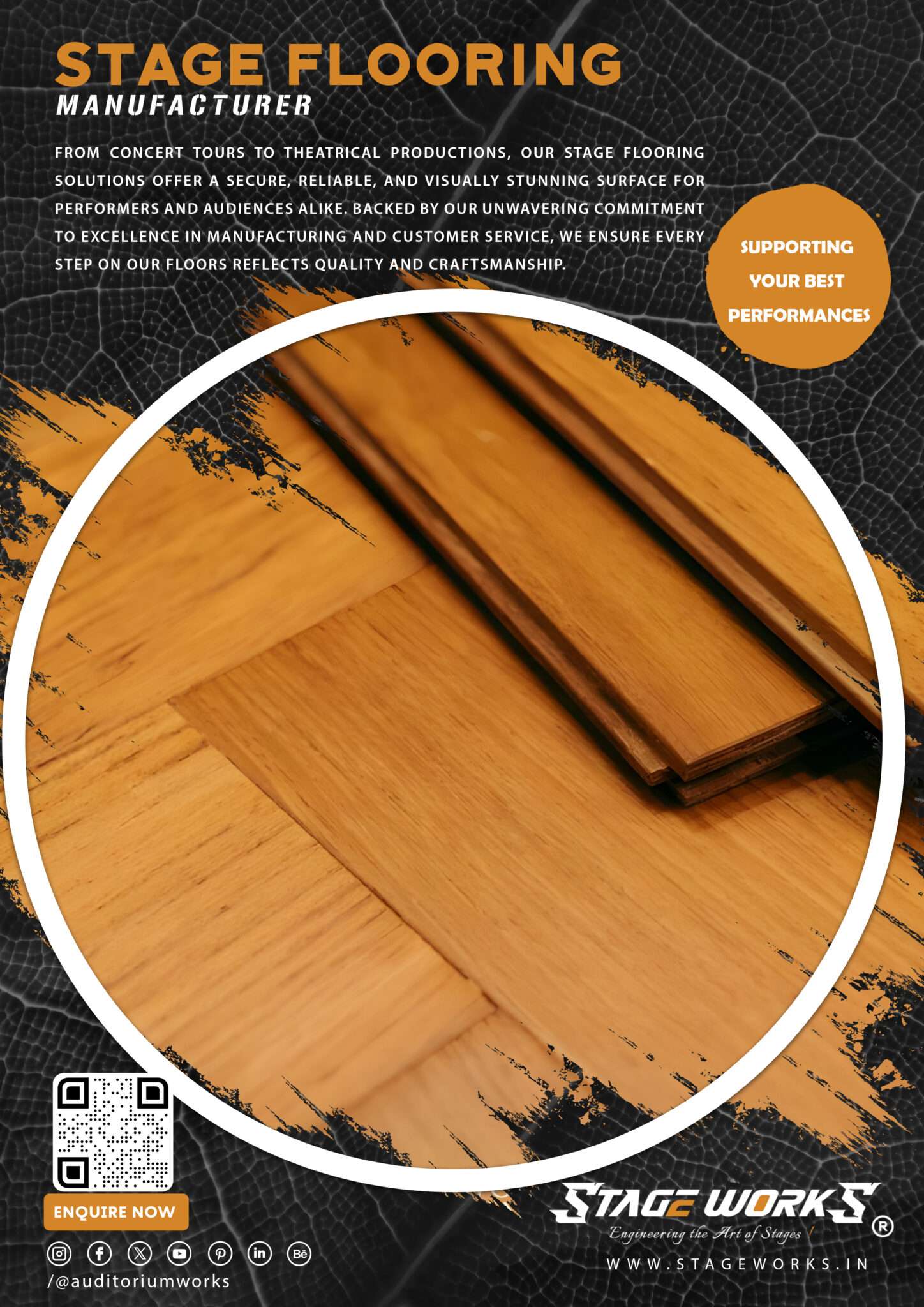 Teak Wood Stage Flooring - Stage Works